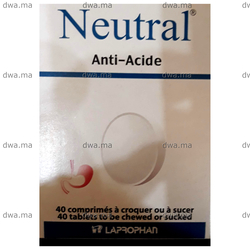 NEUTRAL Comprimé à croquer, , Boîte de 40 - Medicament